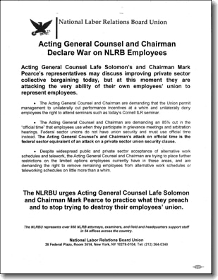 NLRB Chairman Pearce: Union Buster? - Labor Relations News and Analysis